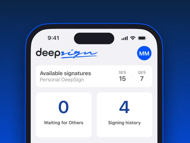 New DeepSign app: sign and verify anywhere with your phone | DeepCloud